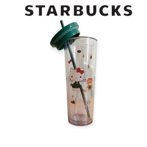 Starbucks | Kitchen | Starbucks X Hello Kitty 24oz Transparent Cold Cup ...
